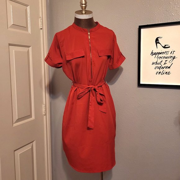 Millenium | Dresses | Millenium Short Sleeve Shirt Dress | Poshmark